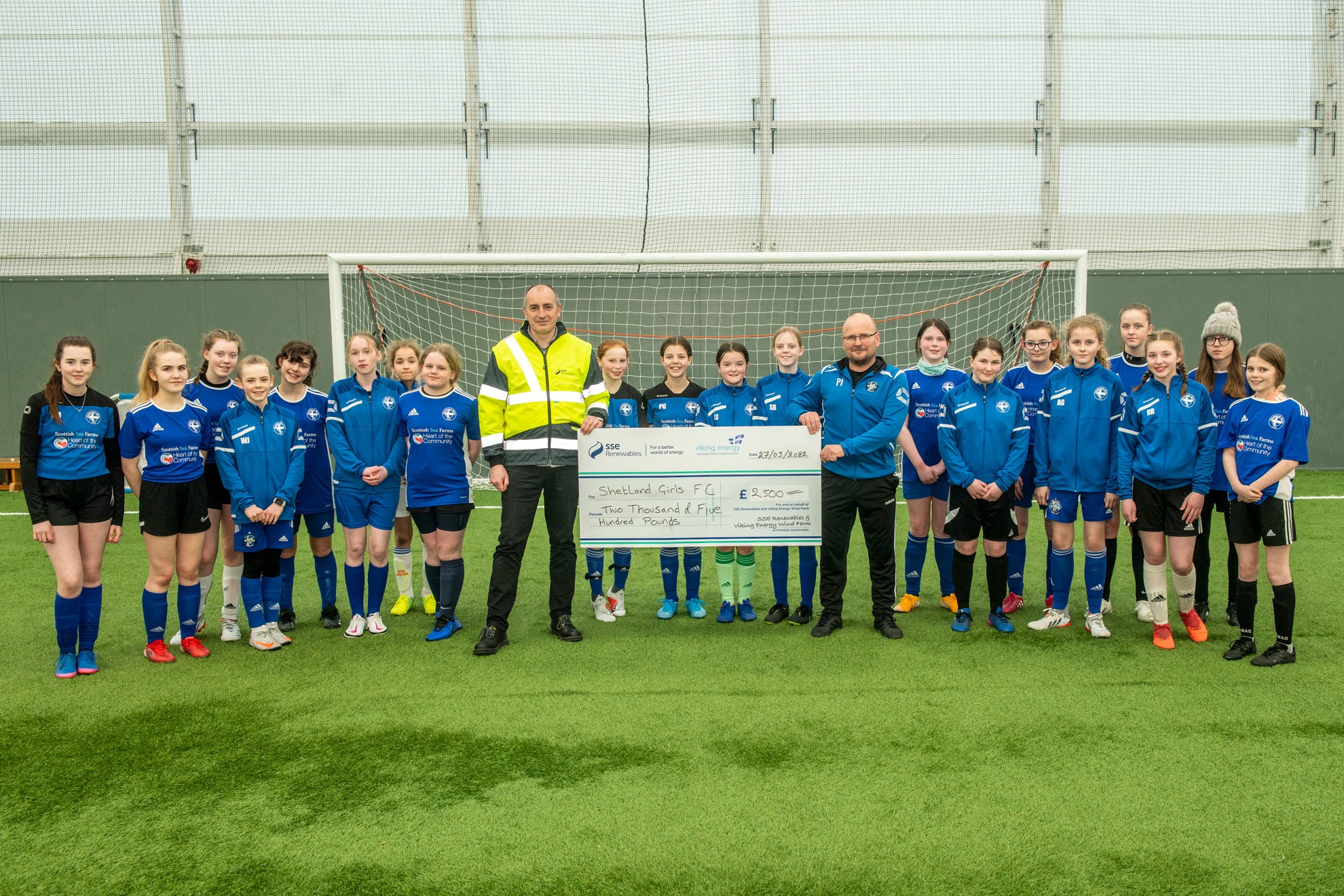 Viking helps Shetland Girls Football Team kick off at the Caledonian ...